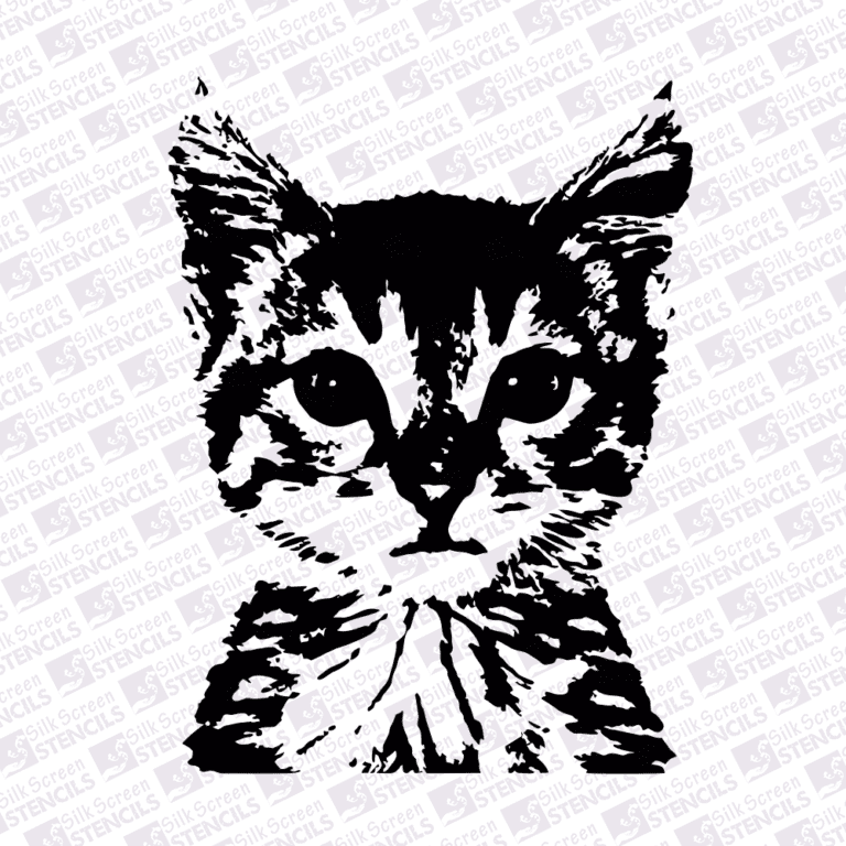 Cat face | Silkscreen Stencils