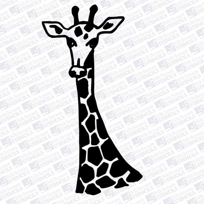 Giraffe Head | Silkscreen Stencils