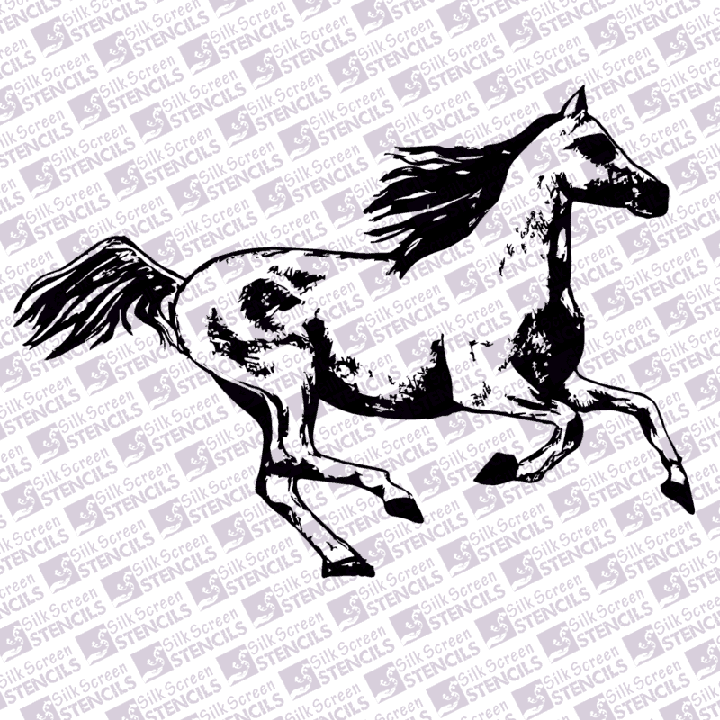 Horse Running | Silkscreen Stencils