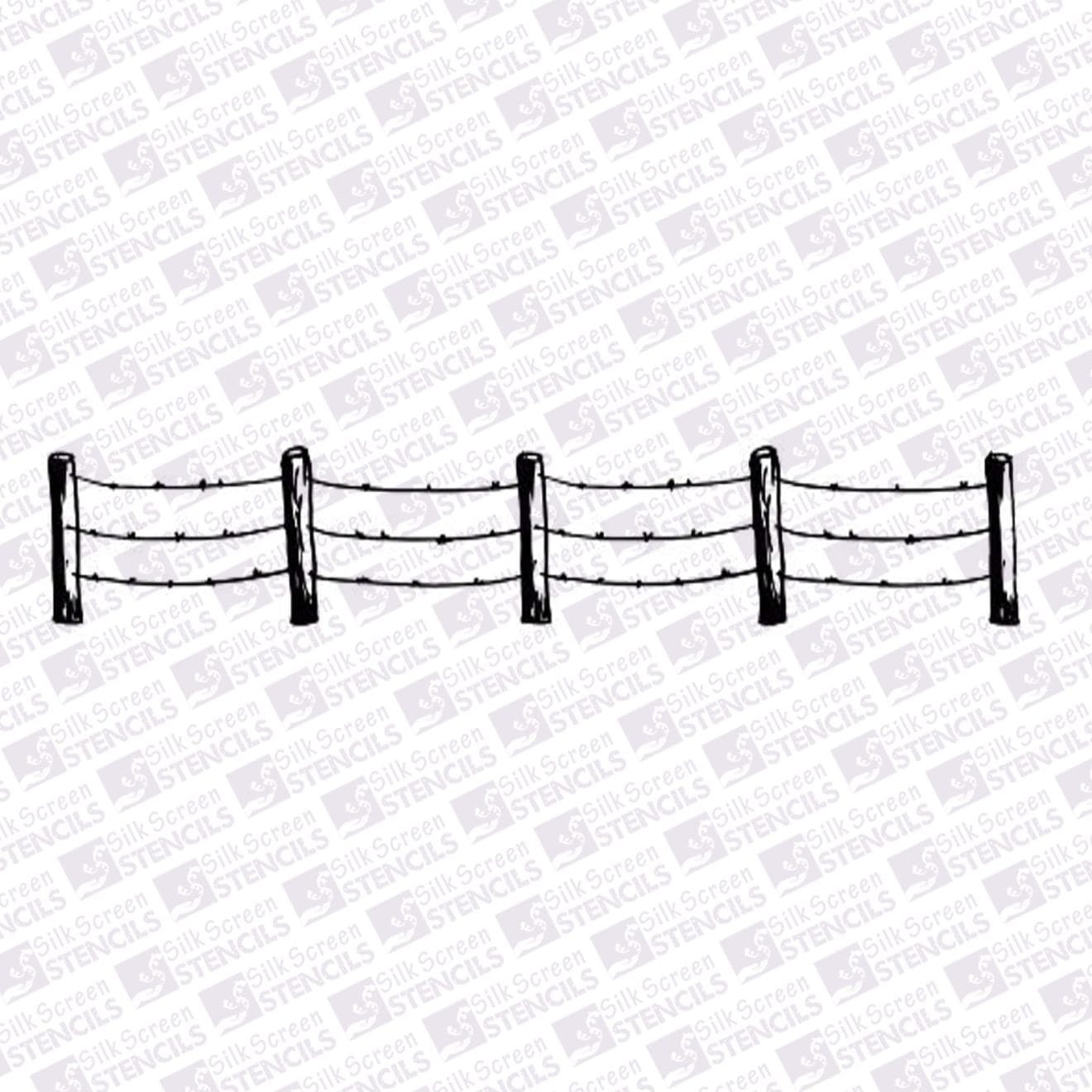Border Fence | Silkscreen Stencils
