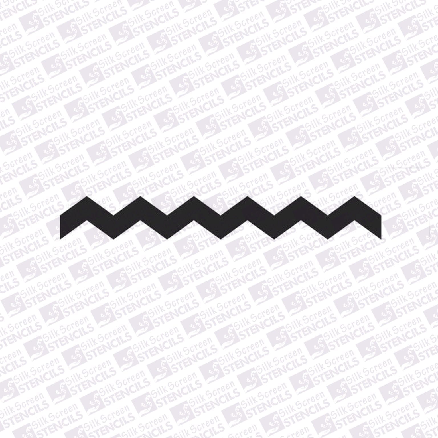 Border Zig Zag | Silkscreen Stencils