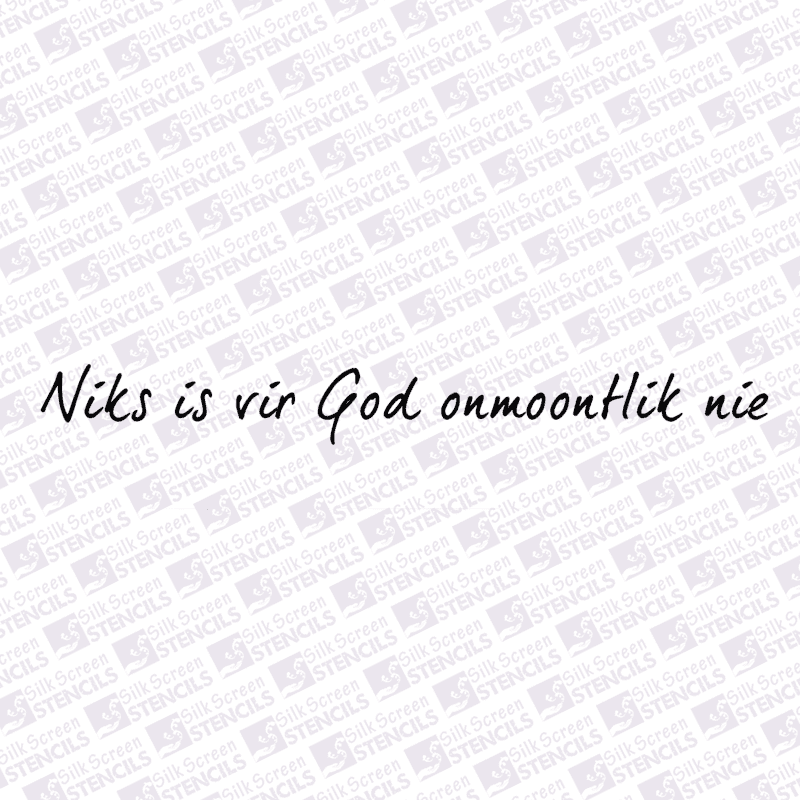 Ons Vader | Silkscreen Stencils