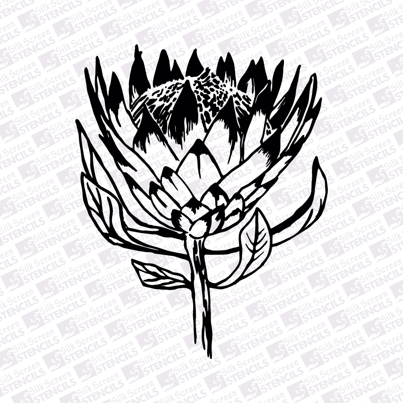 Aloe outline | Silkscreen Stencils