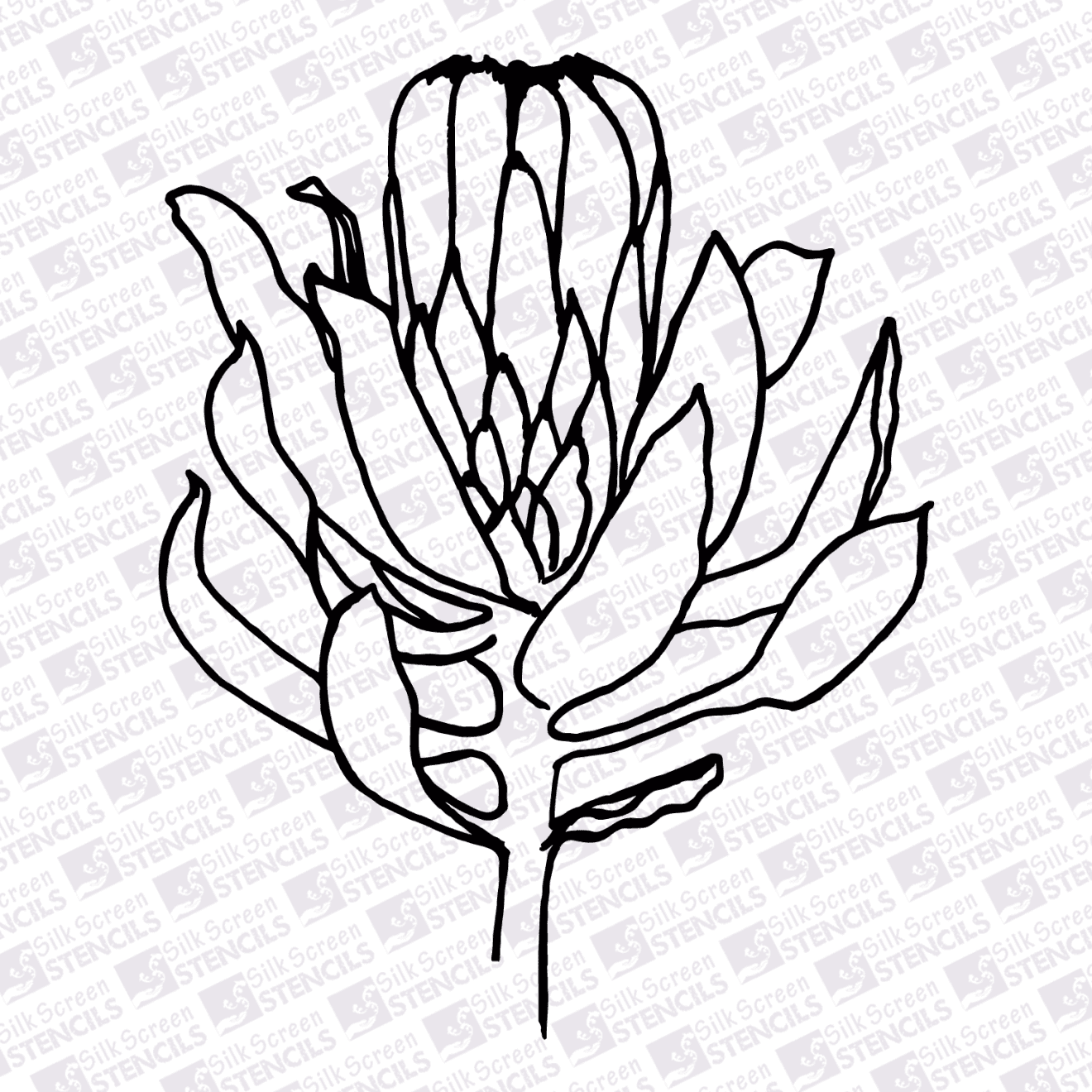 Aloe outline | Silkscreen Stencils