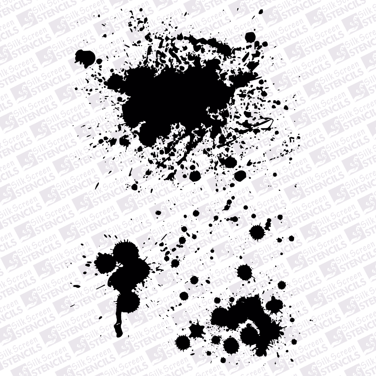 Texture Ink Spots | Silkscreen Stencils