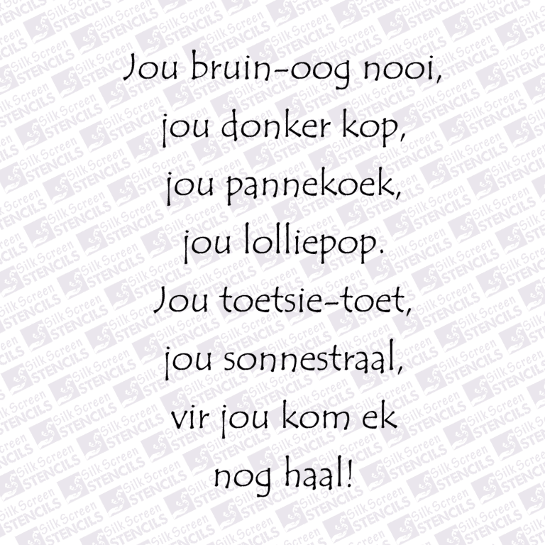 Ons Vader | Silkscreen Stencils