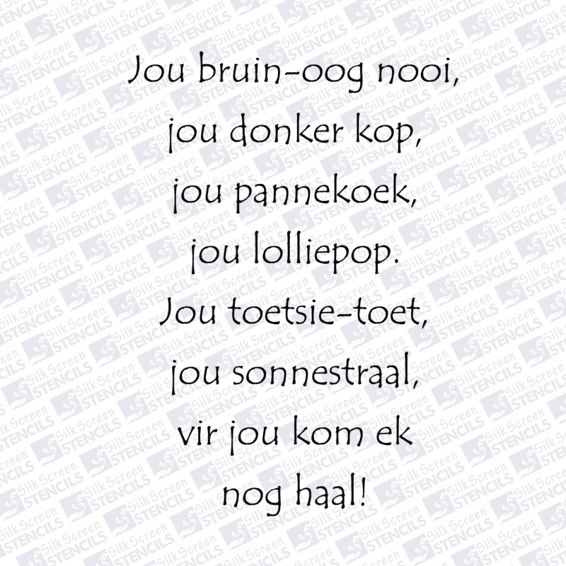 Ons Vader | Silkscreen Stencils