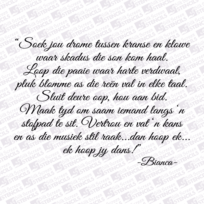 Ons Vader | Silkscreen Stencils