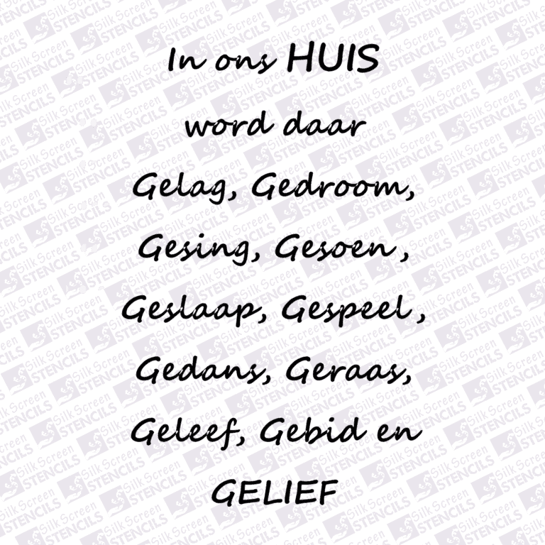 Ons Vader | Silkscreen Stencils