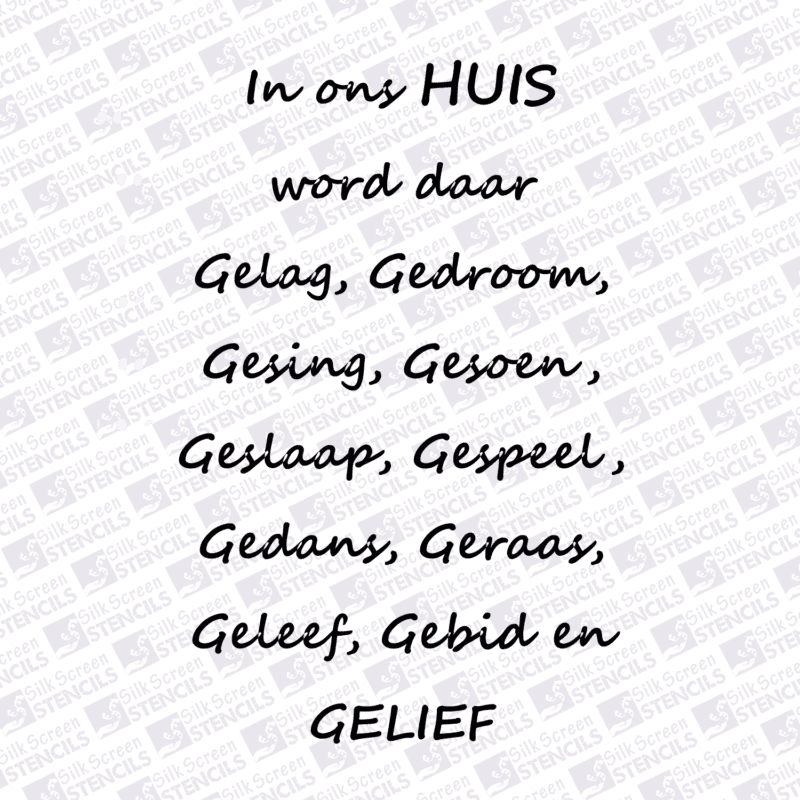 Ons Vader | Silkscreen Stencils