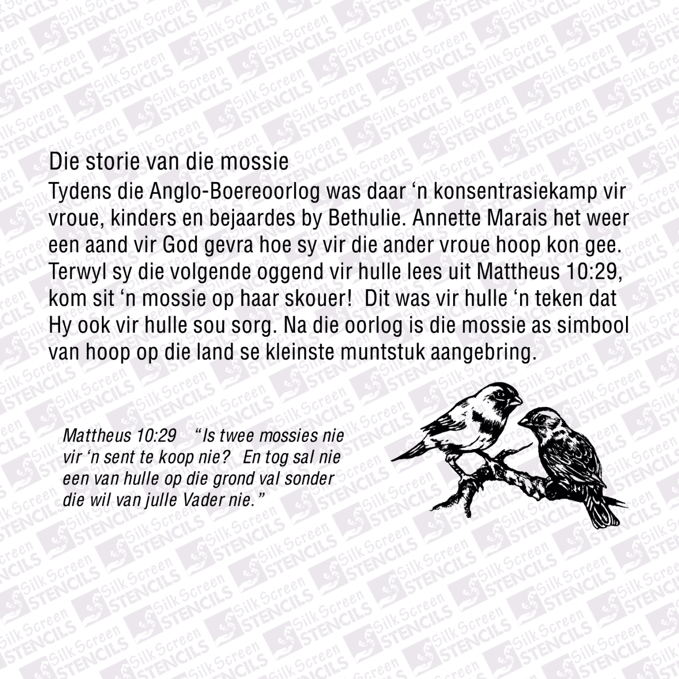 Ons Vader | Silkscreen Stencils