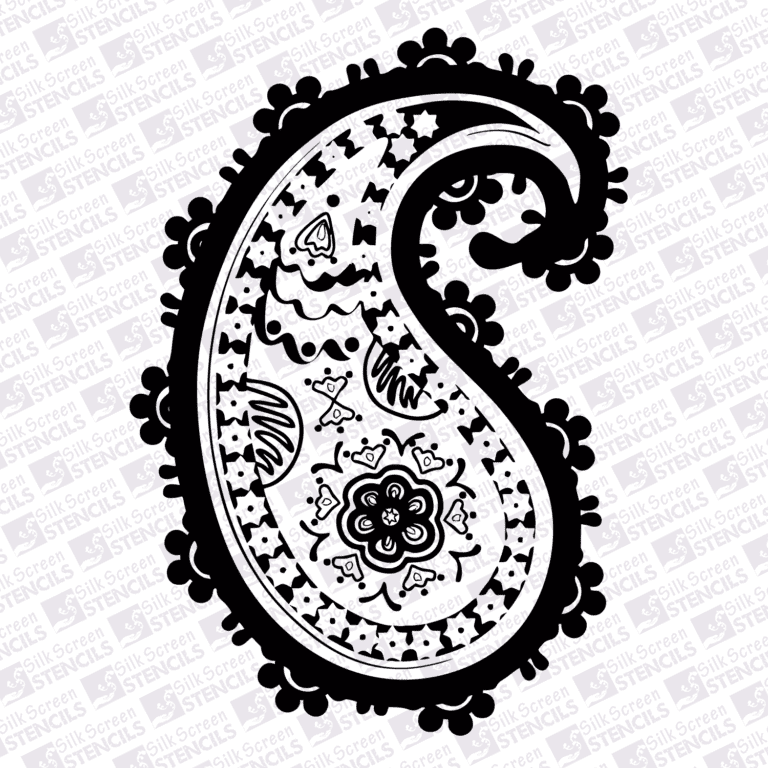Paisley 2 Inverted | Silkscreen Stencils