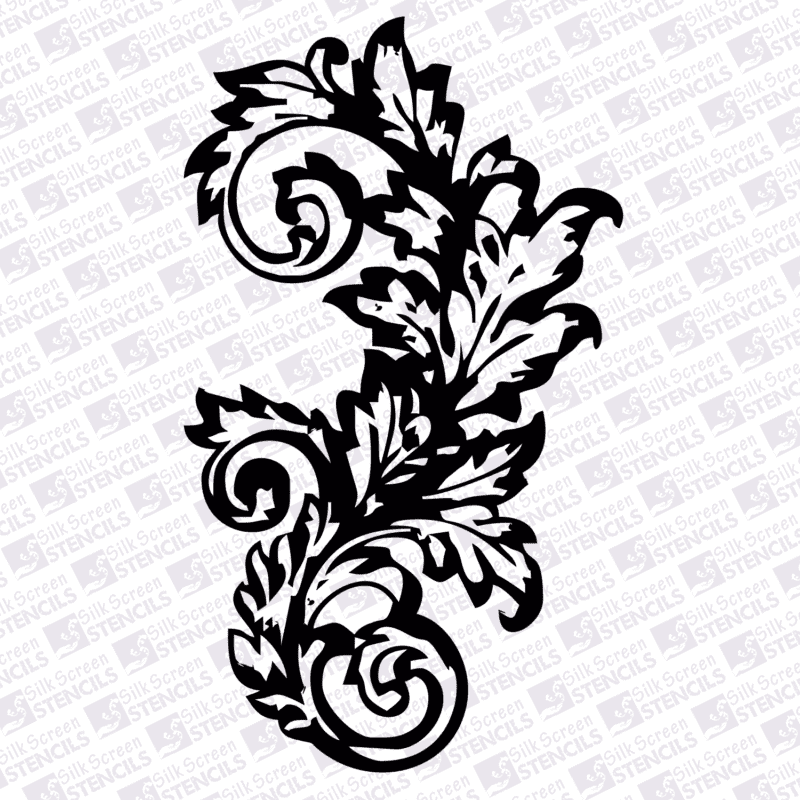 Raised Swirl | Silkscreen Stencils