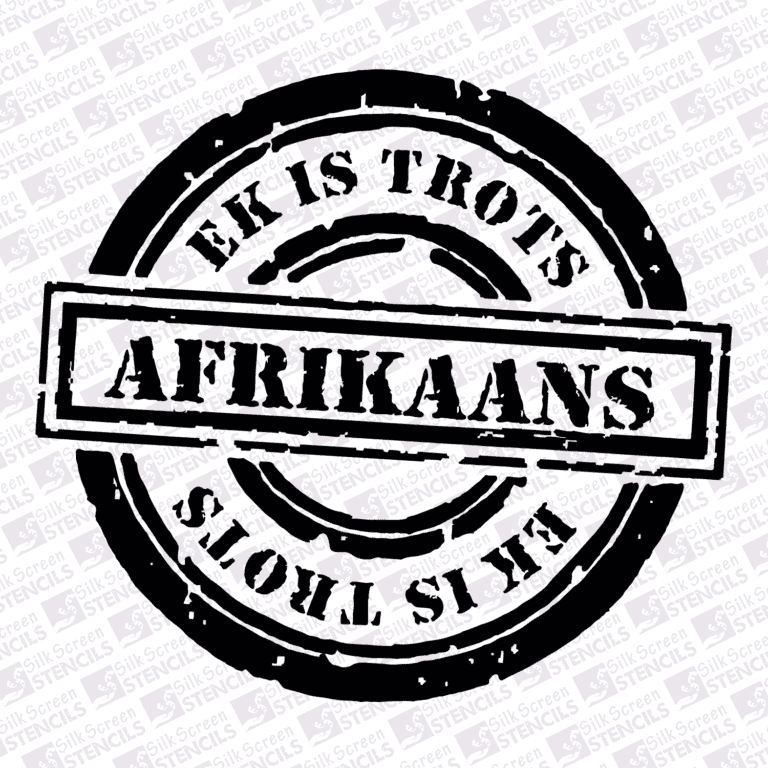 Stamp Afrikaans | Silkscreen Stencils