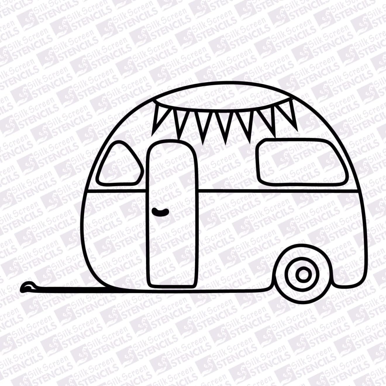 caravan simple | Silkscreen Stencils