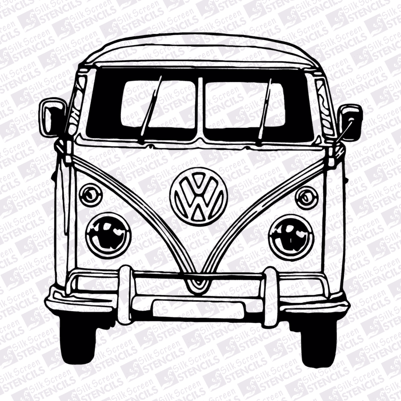 kombi front | Silkscreen Stencils