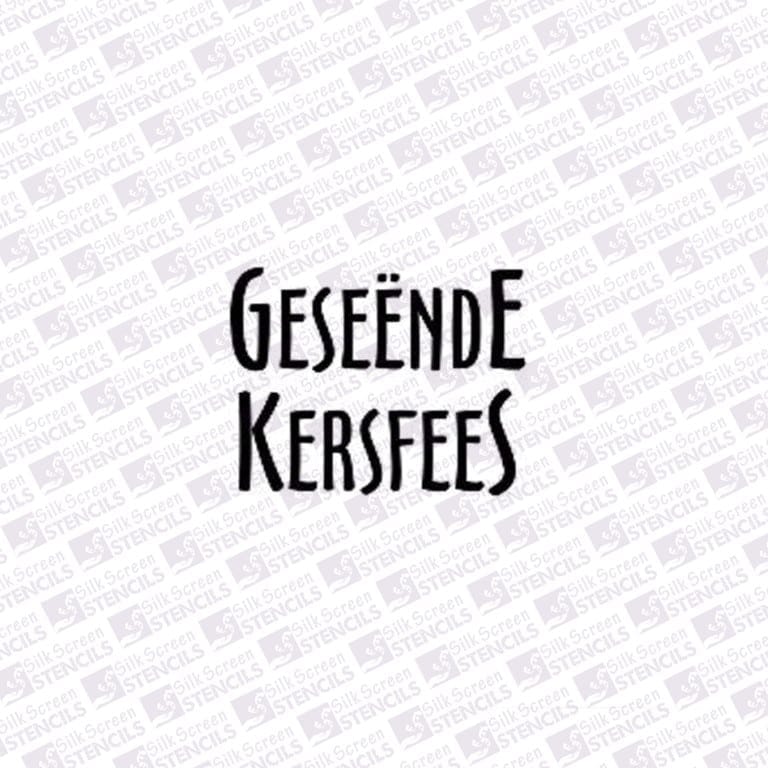 Geseende kersfees 2 | Silkscreen Stencils