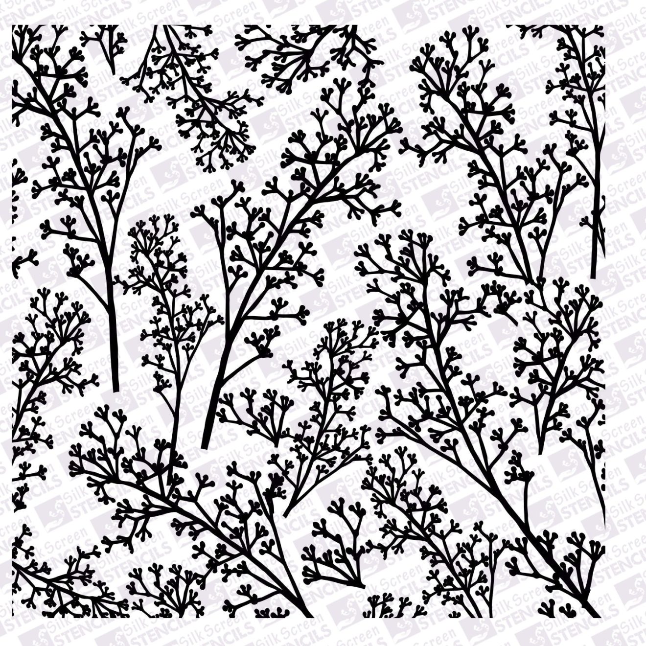 sq Baby's breath | Silkscreen Stencils