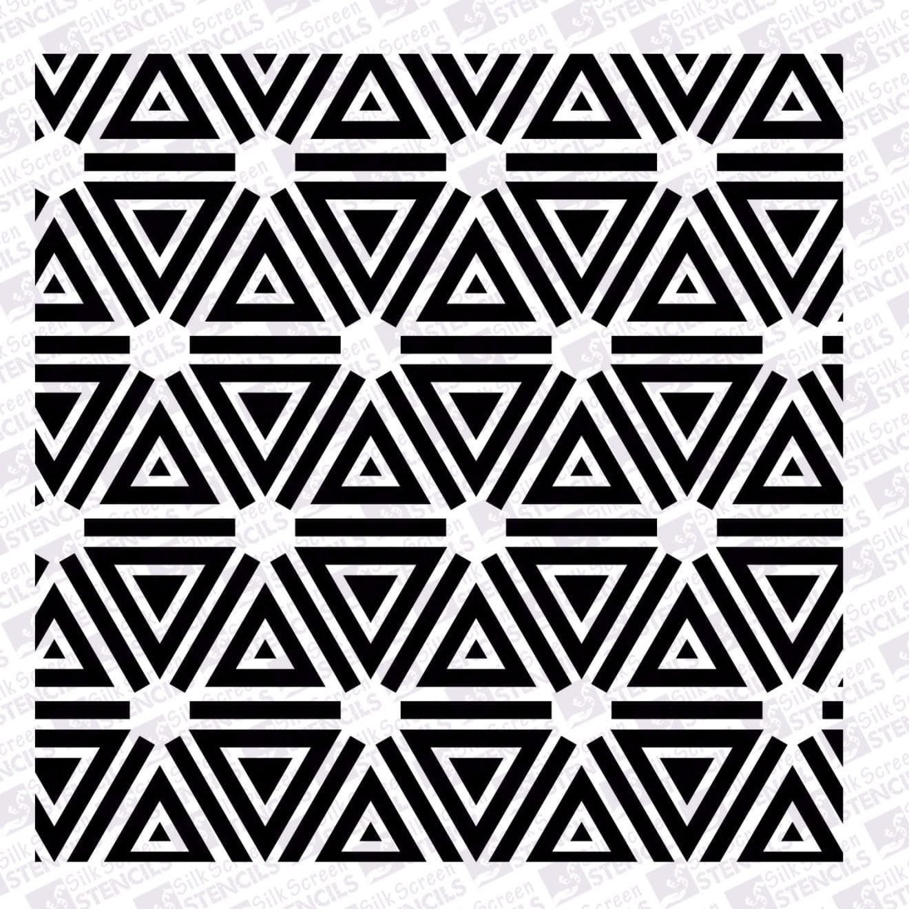 sq Triangle Pattern | Silkscreen Stencils