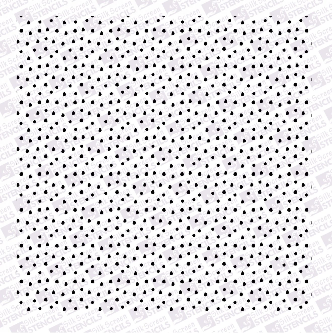 sq handdrawn dots | Silkscreen Stencils