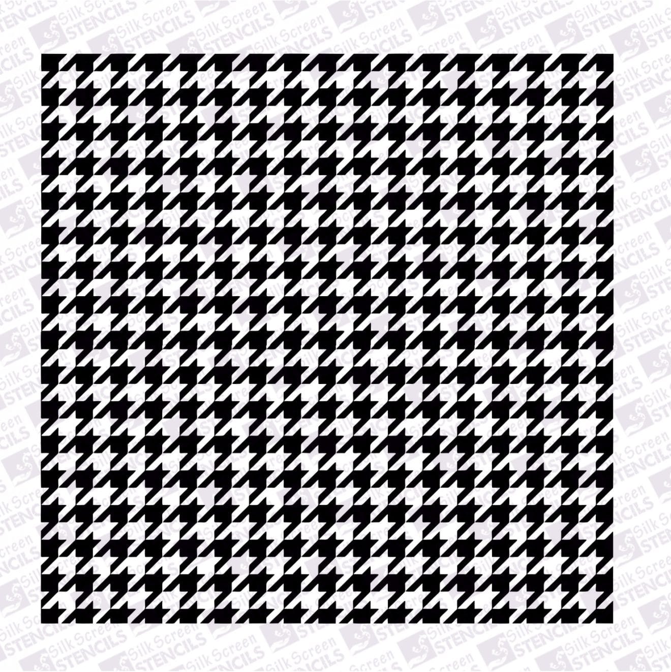 sq houndstooth | Silkscreen Stencils