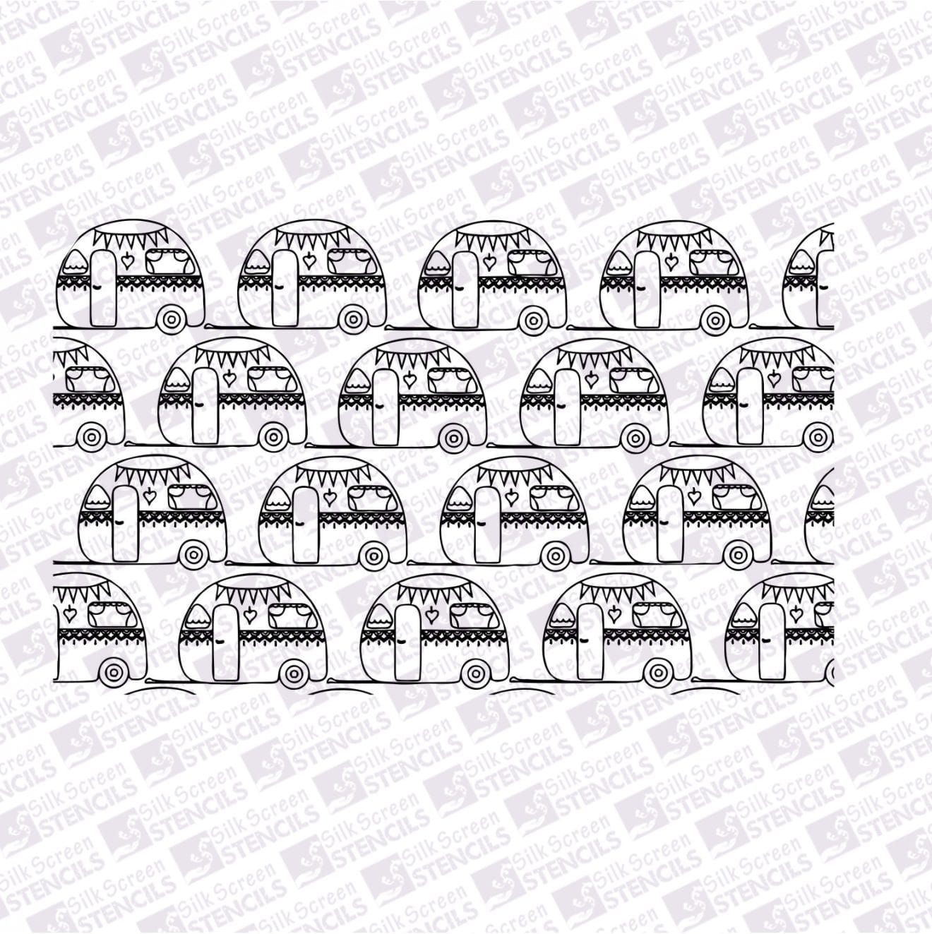 Caravan pattern | Silkscreen Stencils