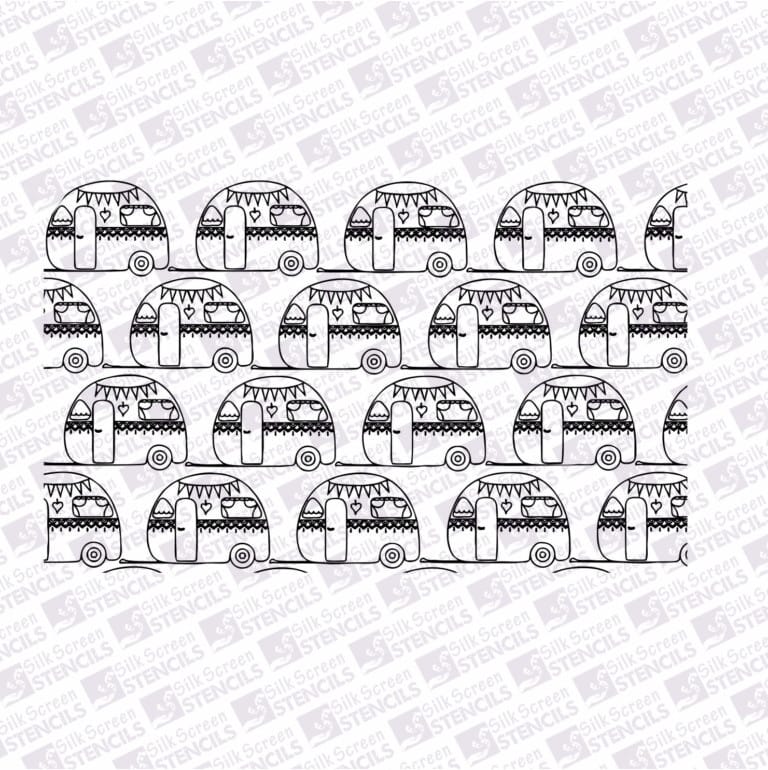 Caravan pattern | Silkscreen Stencils