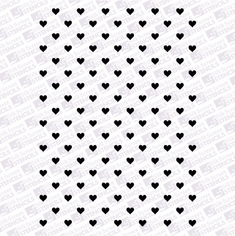 Small hearts | Silkscreen Stencils